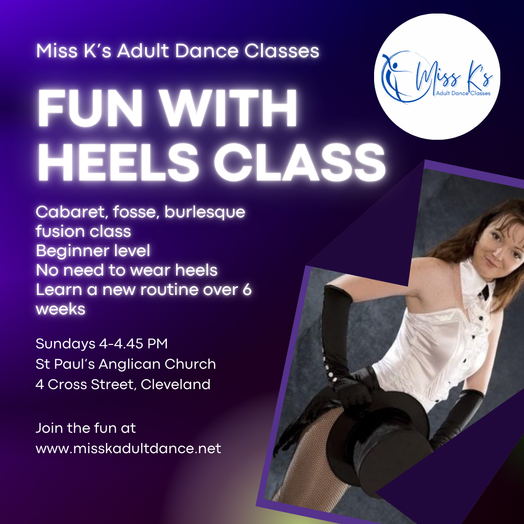 Fun with heels class (heels not required) - 6 week course | Miss K's ...